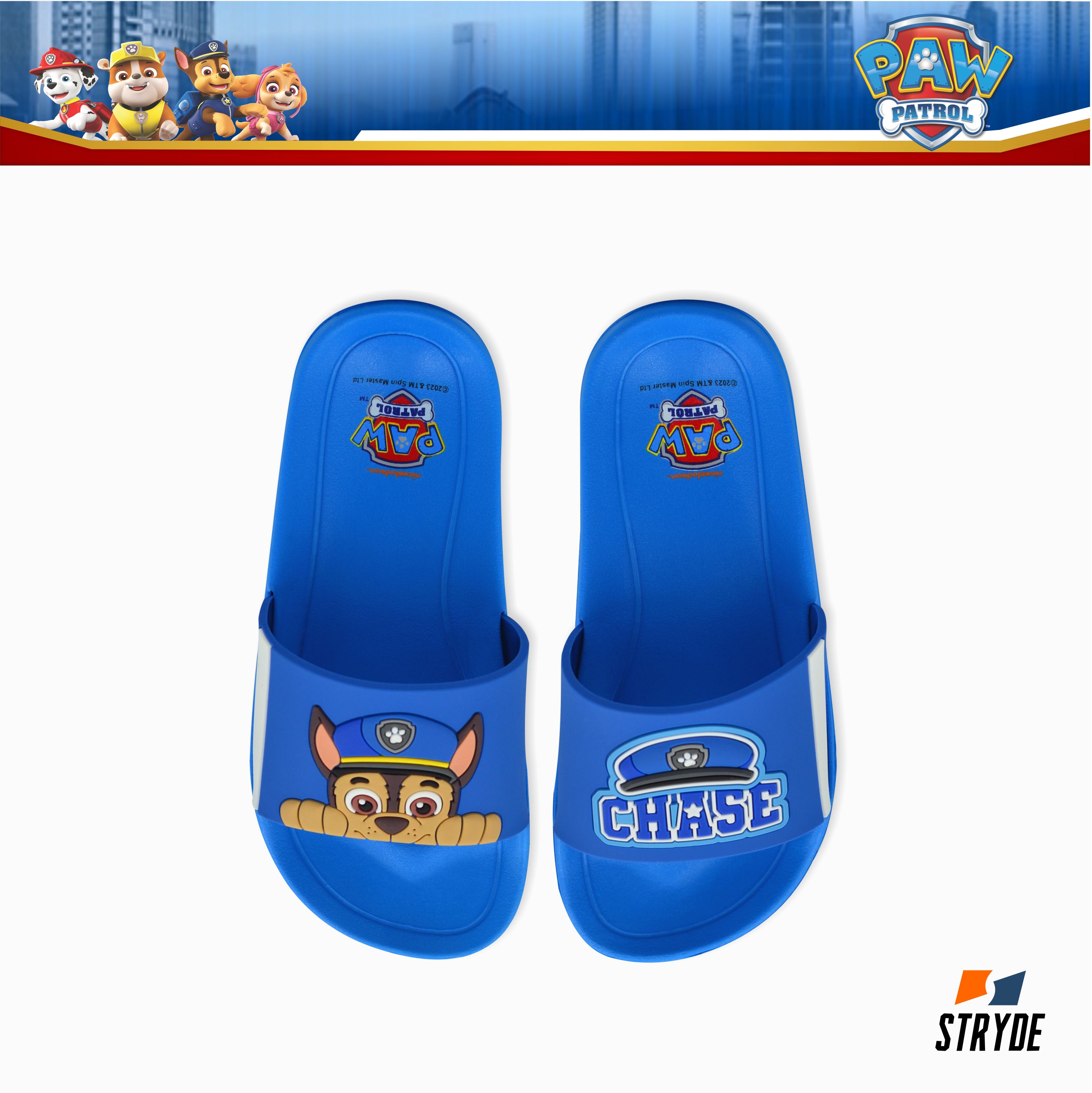 Nickelodeon PAW Patrol Slides for Kids Boys Skittle Blue