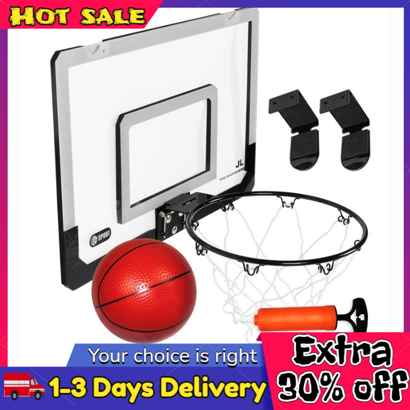 Kids Indoor Basketball Hoop Play Set,Mini Hanging Basketball Board with ...