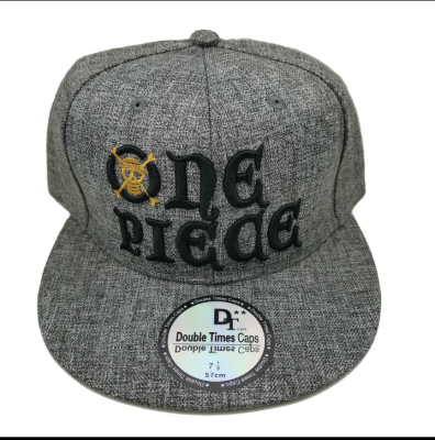 CAP FOR MEN ANIME ONE PIECE GREY GRAY SNAPBACK VINTAGE FLAT HIPHOP GREY ...