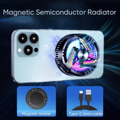 Universal Mobile Phone Cooler GT28 Magnetic Radiator Game Cooling For ...