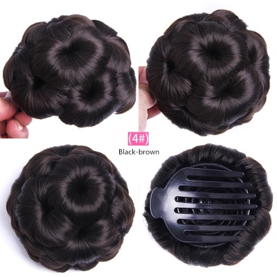 60cm Invisible Natural Synthetic Hair Extension Wig Big Wave Hair ...
