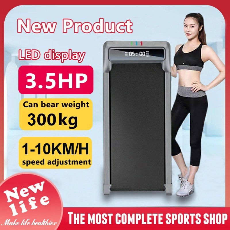 3.5HP Multi-function Foldable treadmill,LED screen thread mill exercise ...