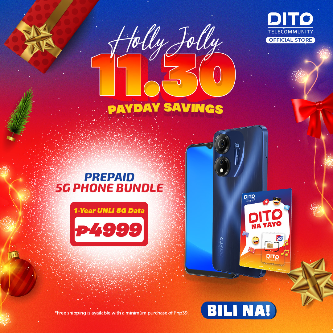 DITO ITEL P55 5G Phone Kit with 1-Year UNLI 5G Data