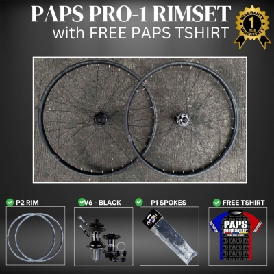 PAPS PRO 1 RIMSET ASSEMBLED with FREE T-SHIRT