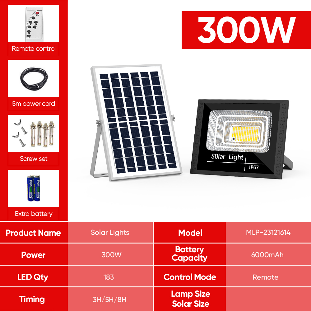 Mitsushi Solar Lamps Solar Light Outdoor IP67 Waterproof LED Light ...