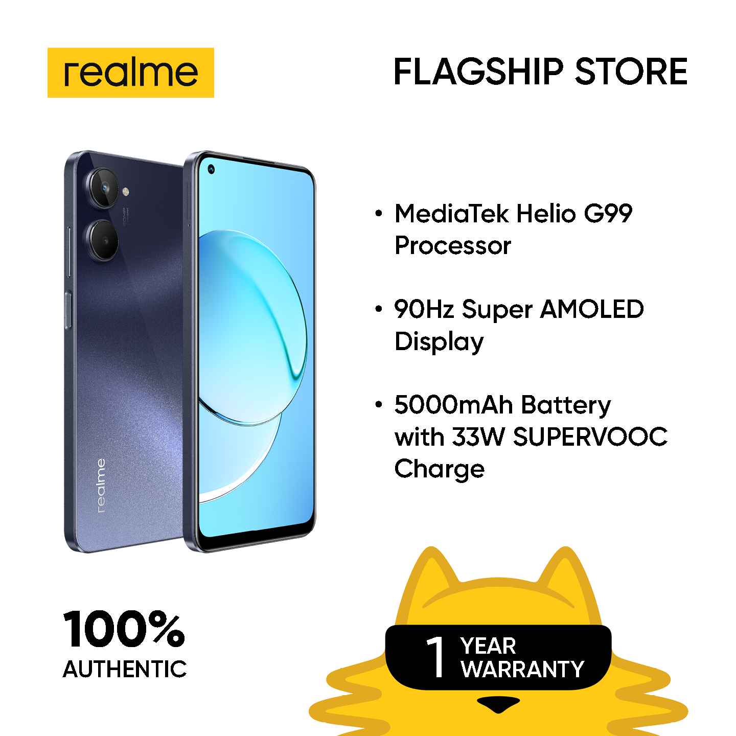 realme 10 [8GB RAM + 256GB ROM] | 90Hz Super AMOLED Display | 33W ...