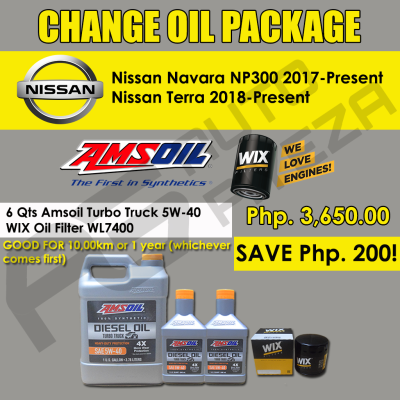 CHANGE OIL PACKAGE for Nissan Navara NP300 2017 to Present and Nissan ...