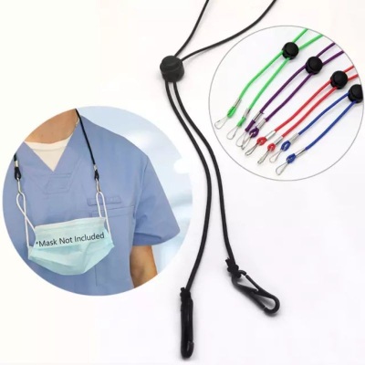 Mask Holder Adjustable Lanyard Anti Lost Face Mask Chain Heavy Duty ...