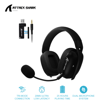 Attack Shark L80 PRO Tri-Mode Wireless Dual Microphone Lightweight Low ...