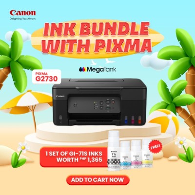 Canon PIXMA G2730 Refillable Ink Tank 3-in-1 Printer with Free 1 Set of ...