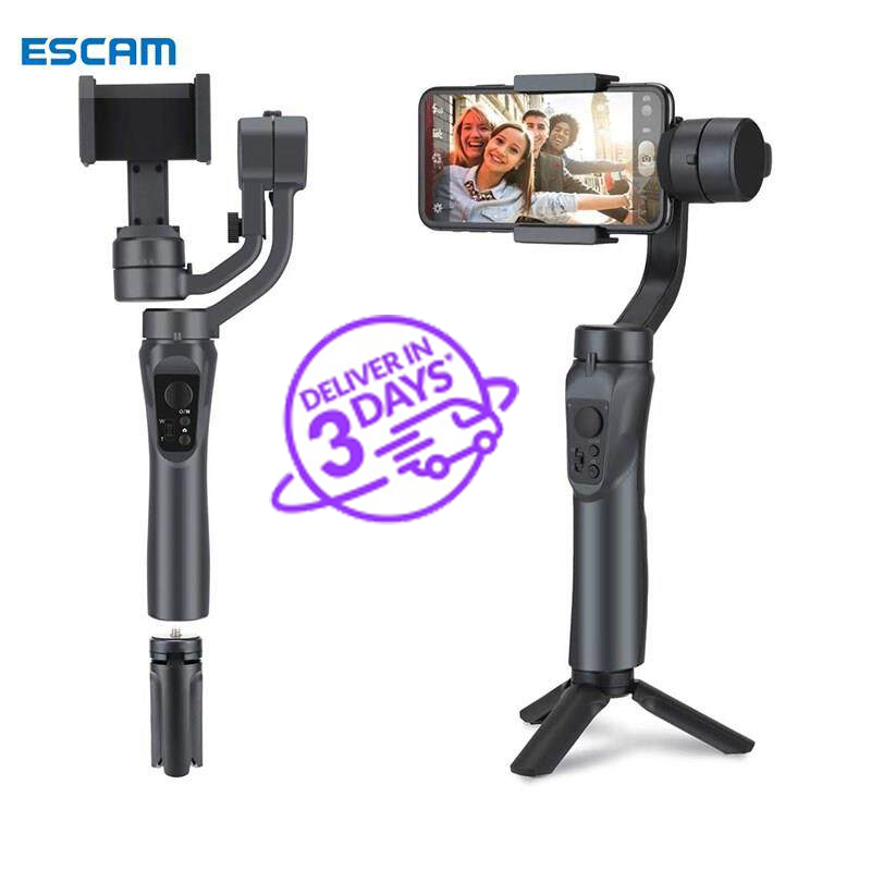【Manila Stock】ESCAM F8 Phone Gimbal Stabilizer For Phone Vlogging Extendable Bluetooth ...