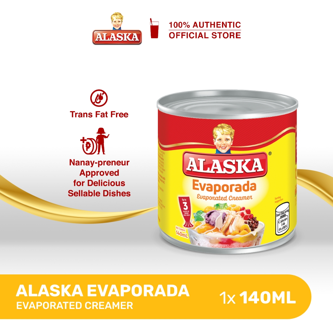 Alaska Evaporada Evaporated Creamer 140ml