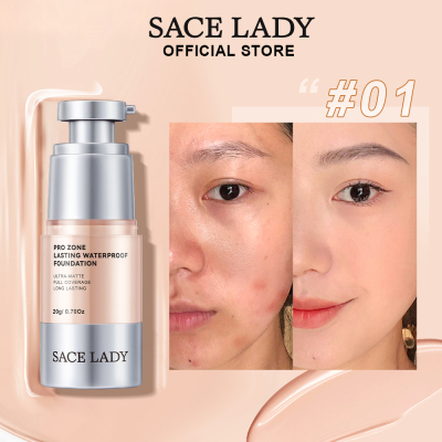 SACE LADY Matte&Poreless Liquid Foundation Full Coverage Waterproof ...