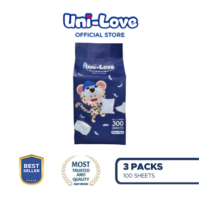 UniLove Slumbernight Baby Wipes (Pillow Fight) 300's Pack of 3 (SPECIAL ...