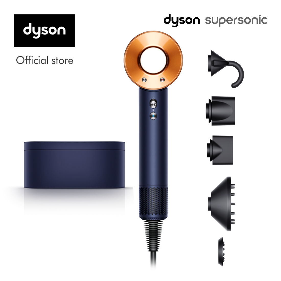 Dyson Supersonic ™ Hair Dryer HD08 (Prussian Blue) with Presentation Case