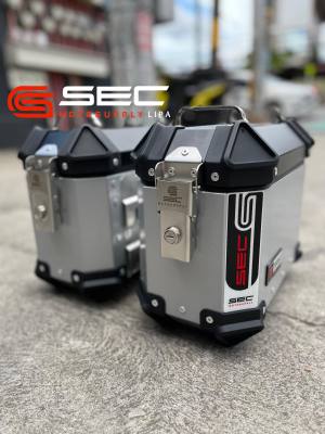 SEC 28L Panniers kryptonite side box and 18L alloy side box