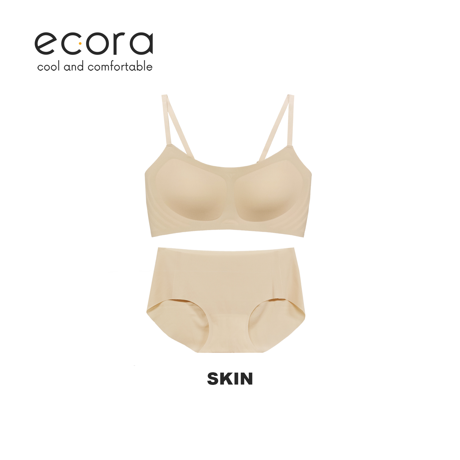 [Lingerie Set] ecora | Classy Comfort Scoop Lycra Seamless Bra ...