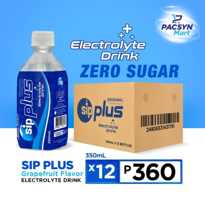 Sip Plus Electrolyte Drink- Original Flavor (350ml x12)