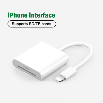 2 in 1 SD TF Memory Card Adapter for Iphone 13 12 8Pin To SD TF Card ...