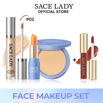 SACE LADY Face Makeup Set 4 Pcs Flawless Full Coverage Concealer Face ...