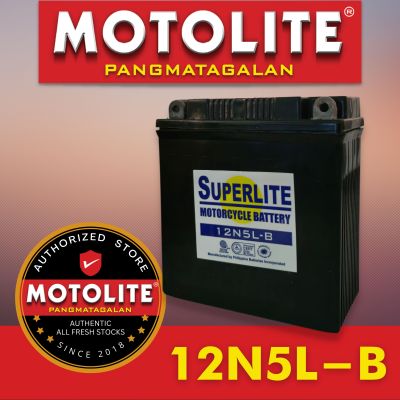 Superlite By Motolite Maintenance-Free Motorcycle Battery MFB5L-12N5