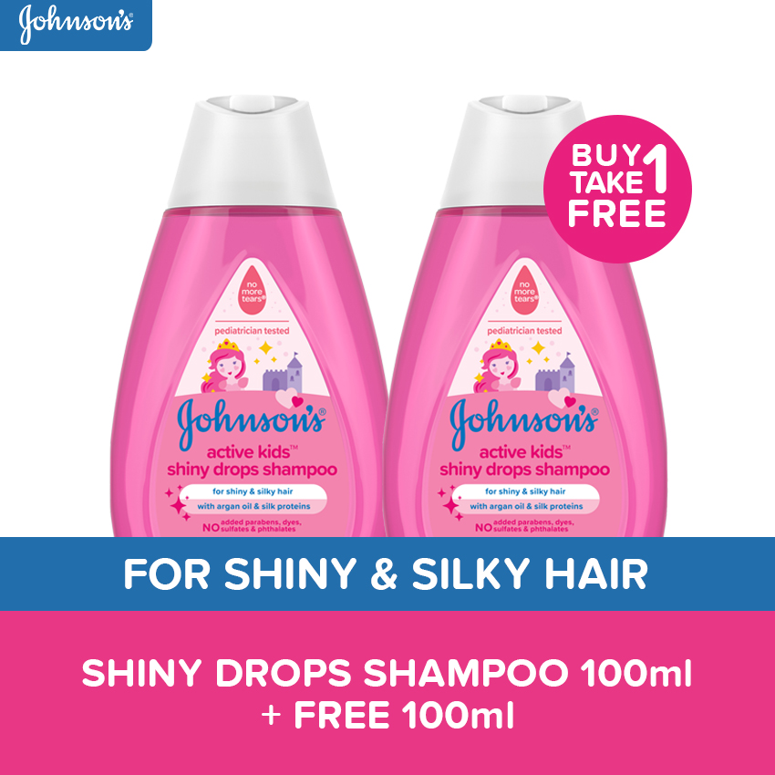 Buy 1 Take 1 Johnson's Active Kids Shiny Drops Shampoo 100ml