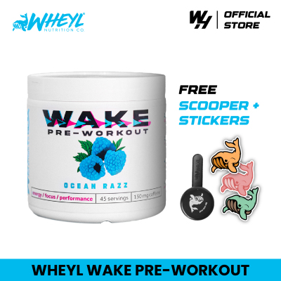 WHEYL WAKE Pre-Workout 45 servings w/ FREE Stickers