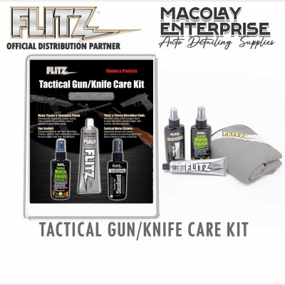 FLITZ Tactical Gun and Knife Care Kit (Polish, Matte Finish Cleaner ...