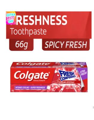 Fresh Confidence Spicy Fresh Toothpaste for Fresh Breath 66g